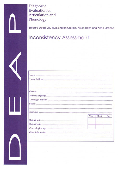 DEAP - Diagnostic Evaluation of Articulation and Phonology